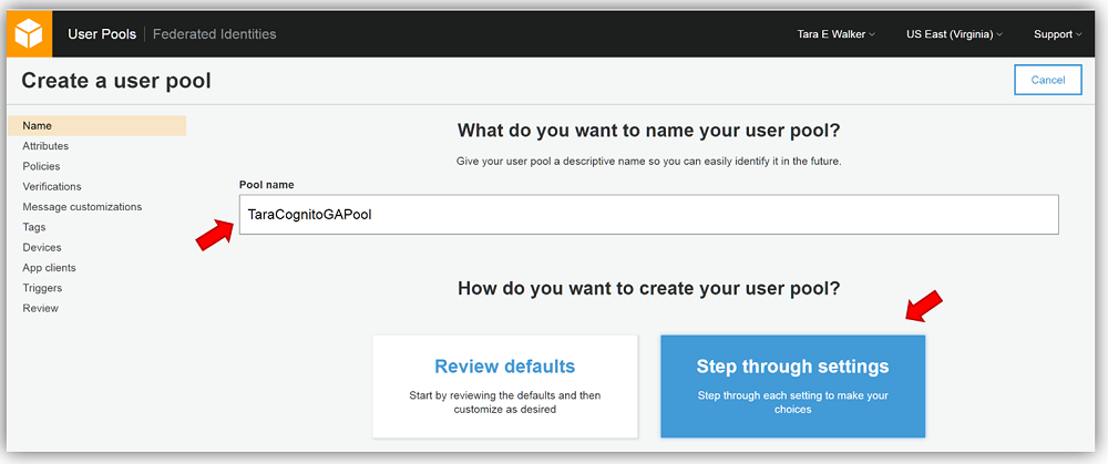 Launch Amazon Cognito User Pools General Availability App Integration And Federation Aws